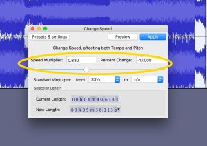 How to change Tempo in Audacity (speed / BPM) [Different cases]